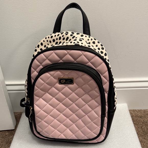 Betsey Johnson | Bags | Betsey Johnson Quilted Polka Dot Backpack ...